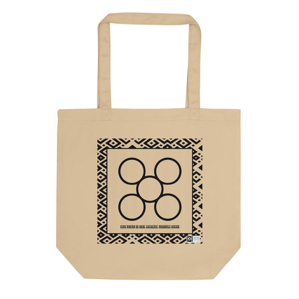 100% cotton Eco Tote Bag, featuring the Adinkra symbol for loyalty ...
